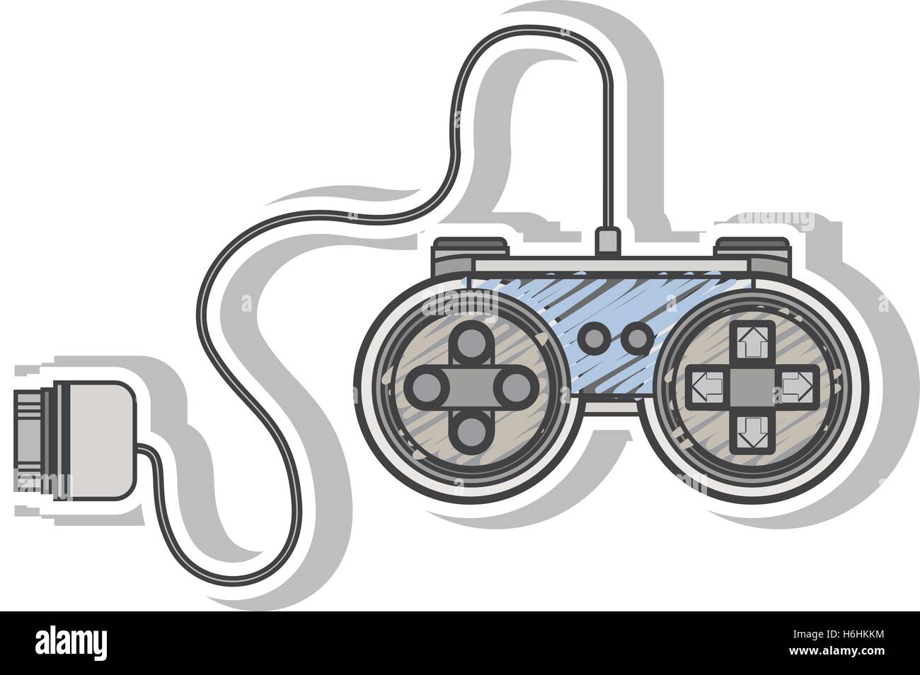 analog remote control games with circular shape vector illustration ...