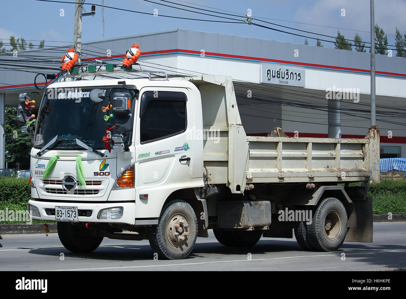CHIANGMAI, THAILAND - OCTOBER 9 2016: Private Hino Dump Truck. Series ...