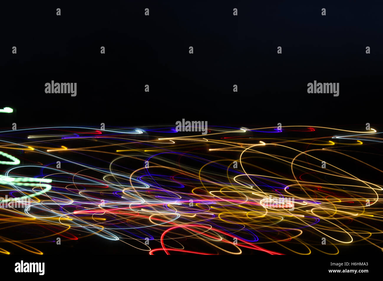 Colorful, bright lines black background hi-res stock photography and ...