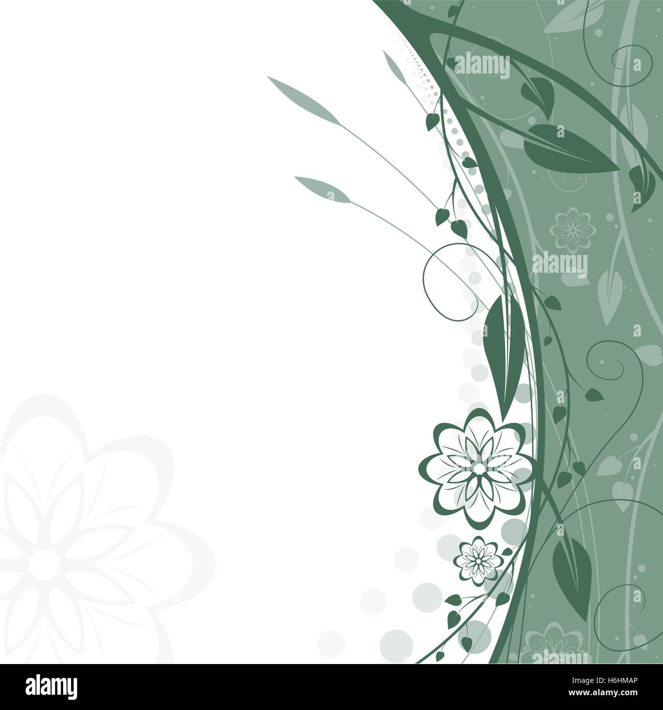 Green Floral And Flowers Stock Vector Image & Art - Alamy