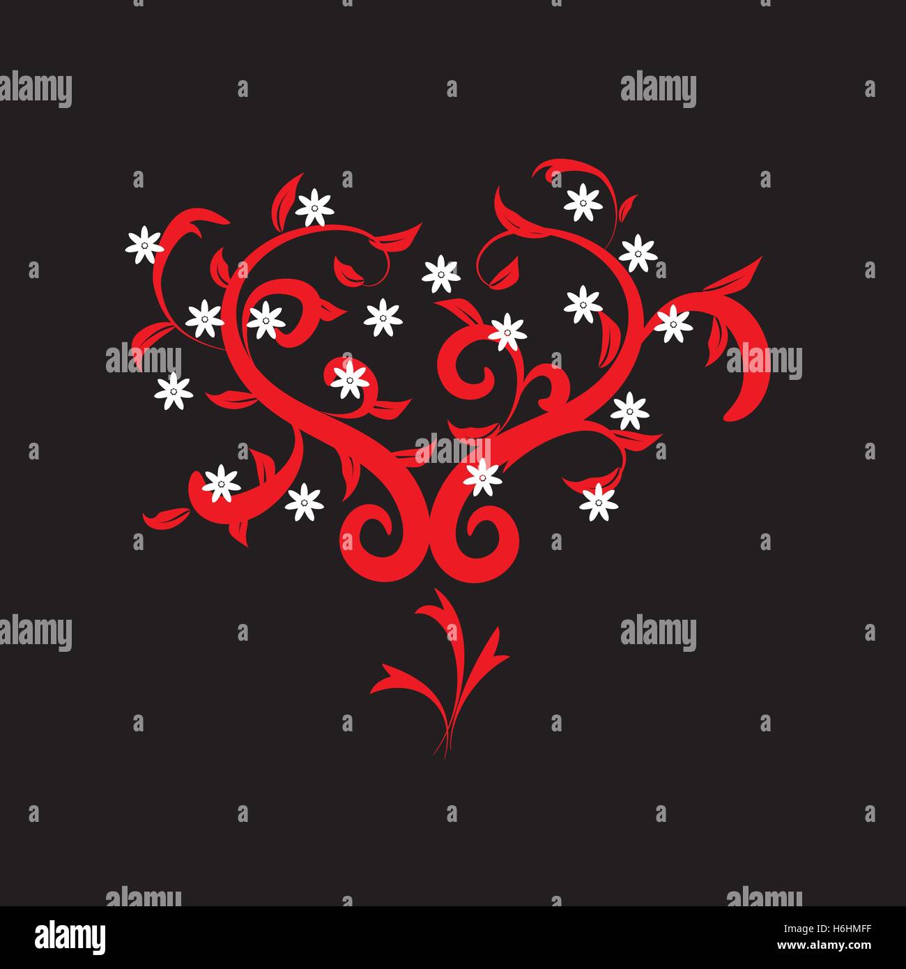 Abstract red heart Stock Vector Image & Art - Alamy