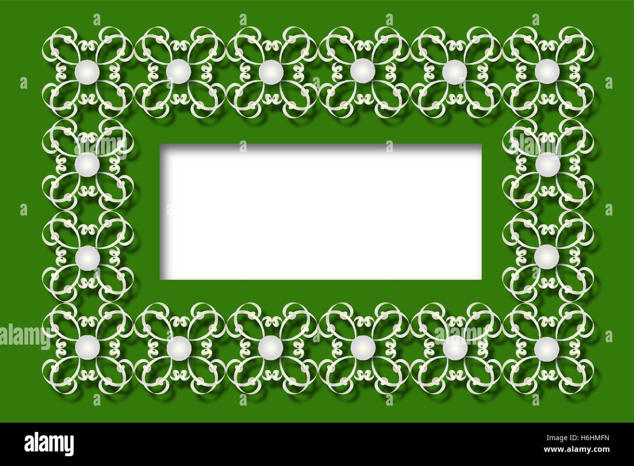White gold filigree frame - gold Stock Vector Image & Art - Alamy