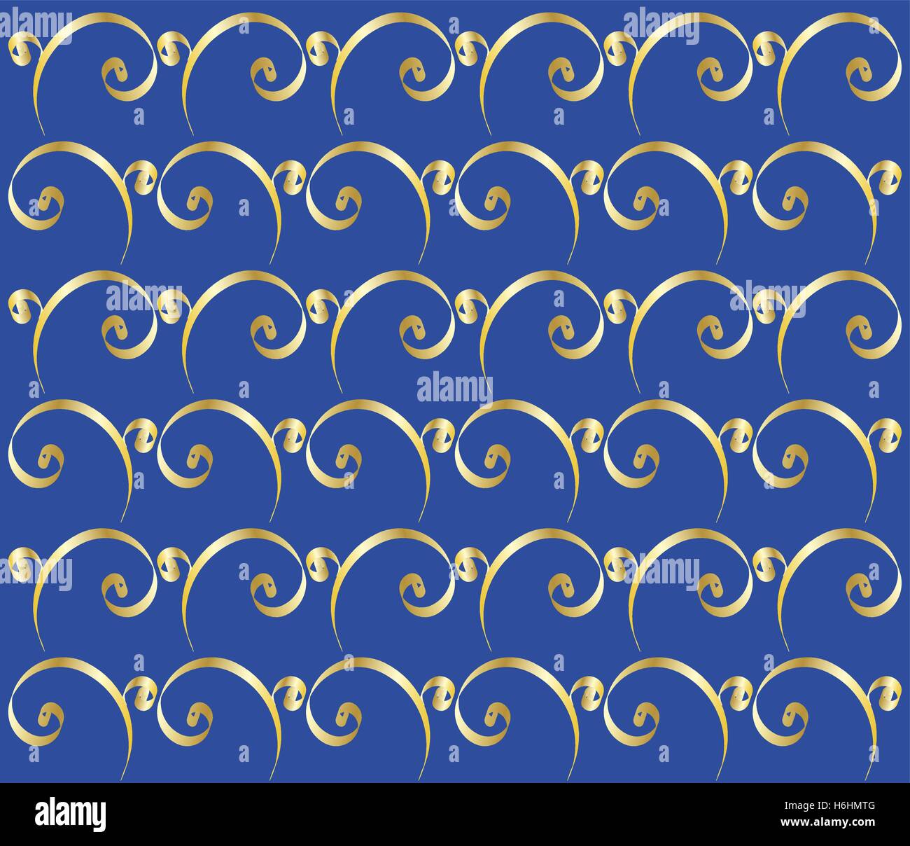 Gold ribbon scroll - blue Stock Vector Image & Art - Alamy