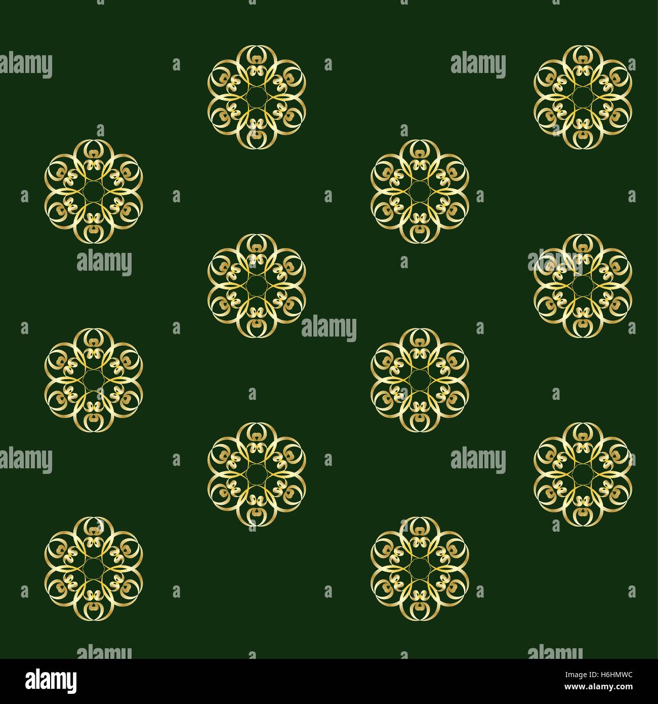 Gold ribbon repeating pattern - dark green Stock Vector Image & Art - Alamy