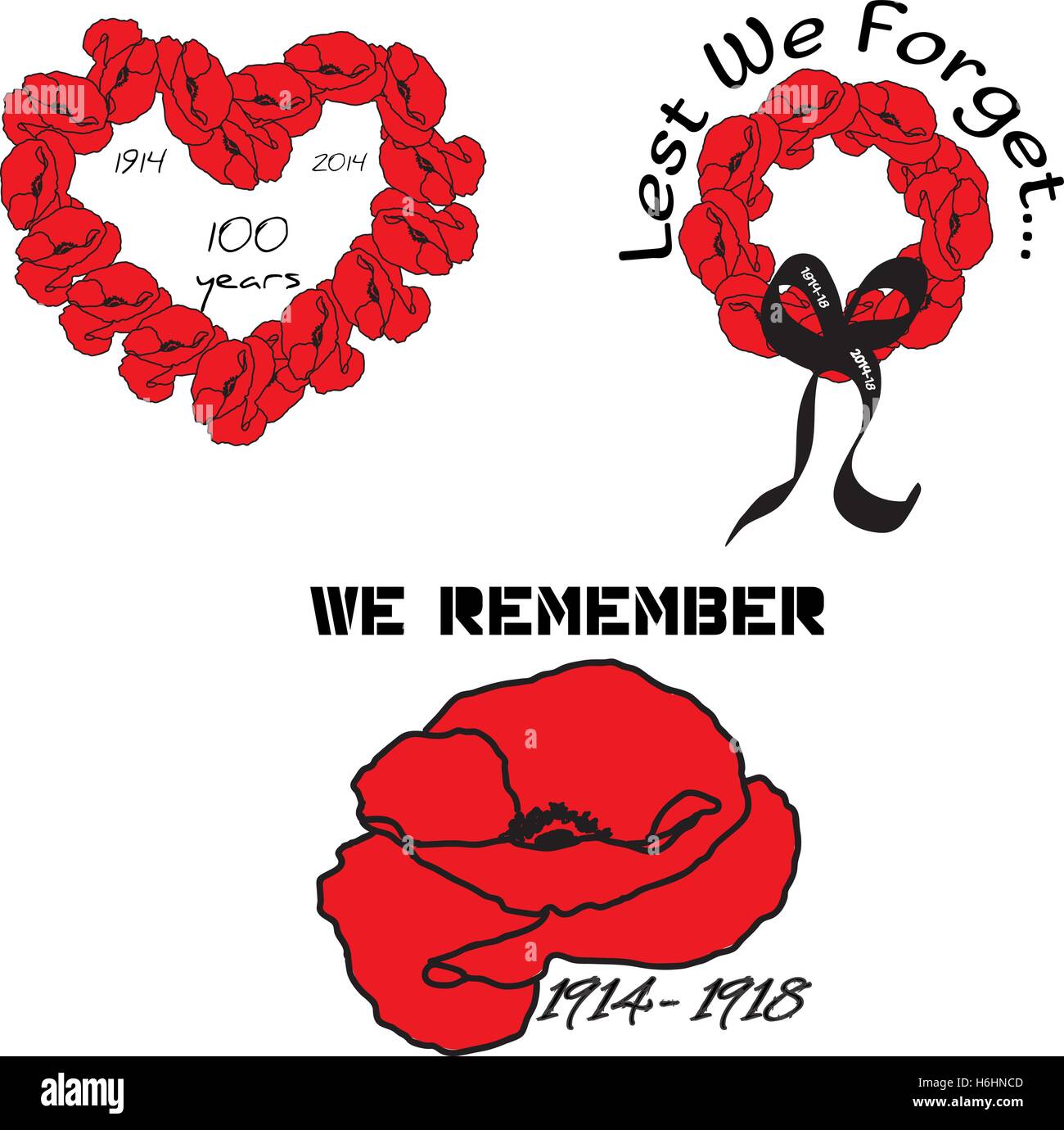 Wreath memorial day Stock Vector Images - Alamy