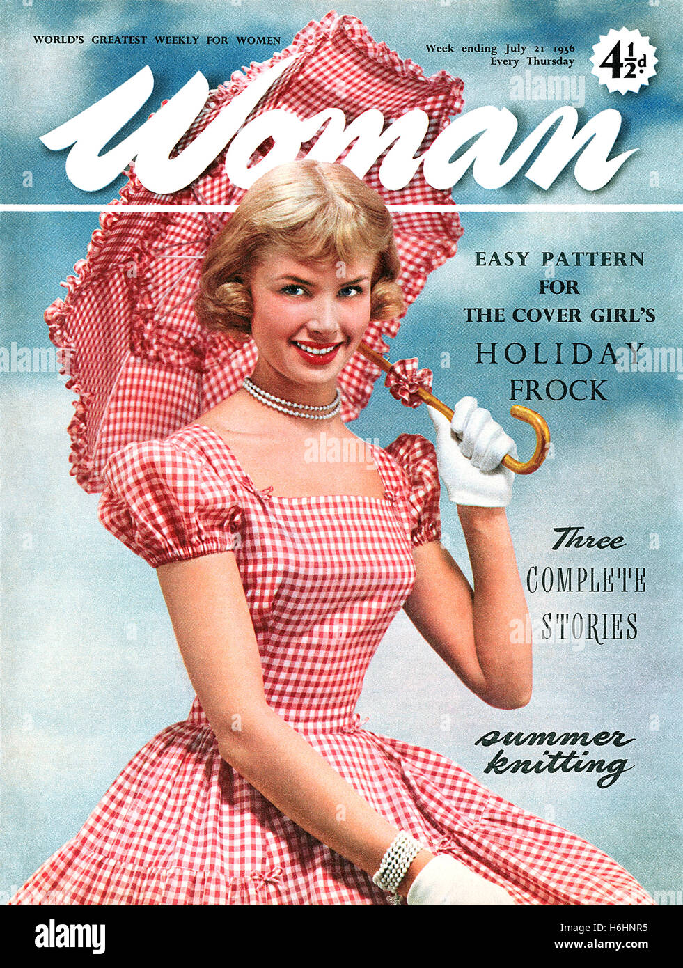21st July 1956 cover of Woman magazine Stock Photo - Alamy