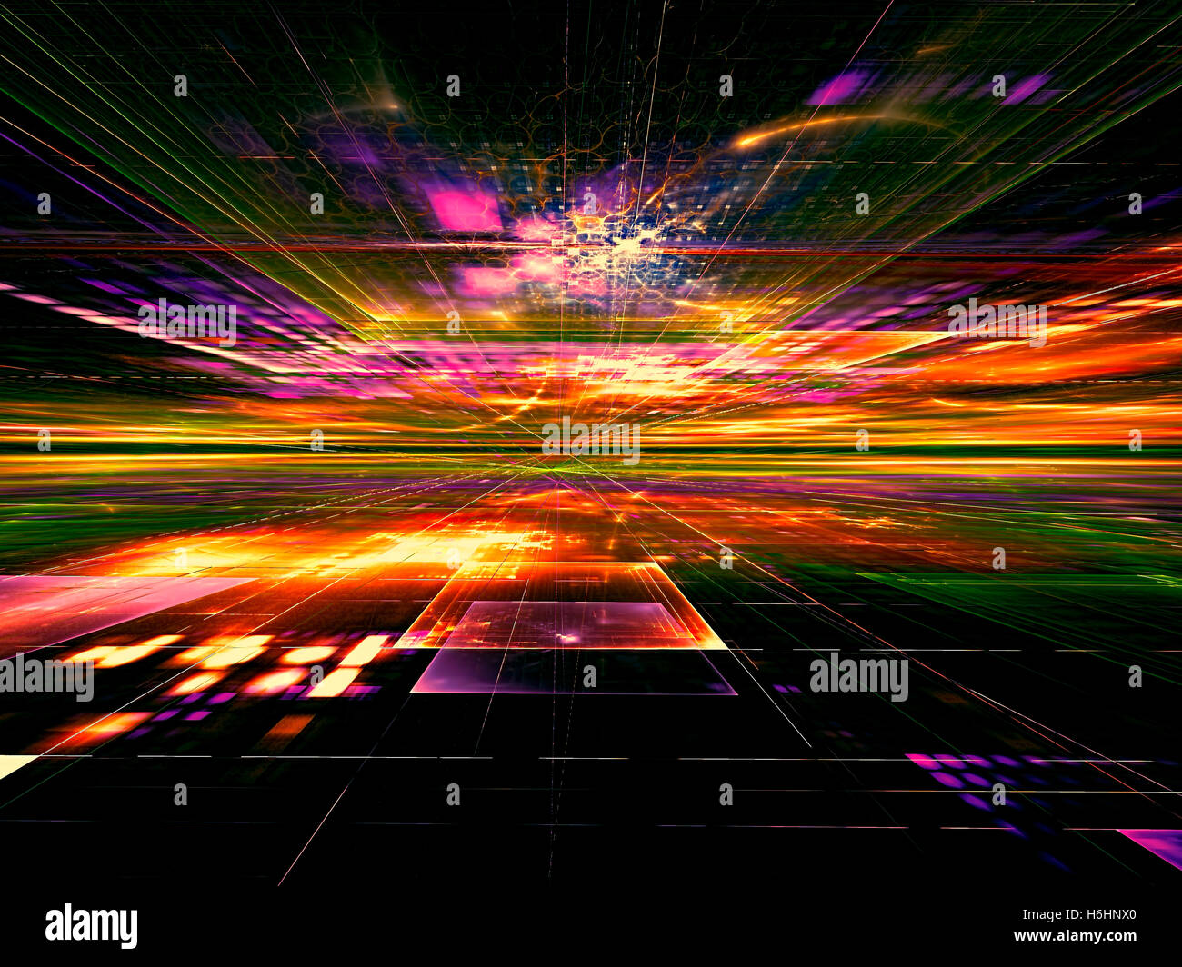 Abstract tech bright background - digitally generated image Stock Photo ...
