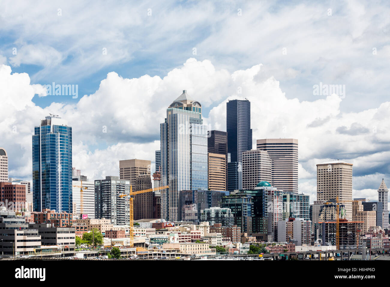Modern Buildings in the skyline of Seattle Stock Photo - Alamy