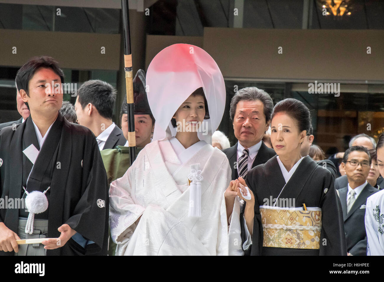 Wedding at Meiji Jingu Shrine in Tokyo Japan Stock Photo - Alamy