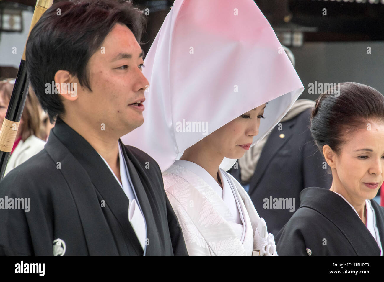 Wedding at Meiji Jingu Shrine in Tokyo Japan Stock Photo - Alamy
