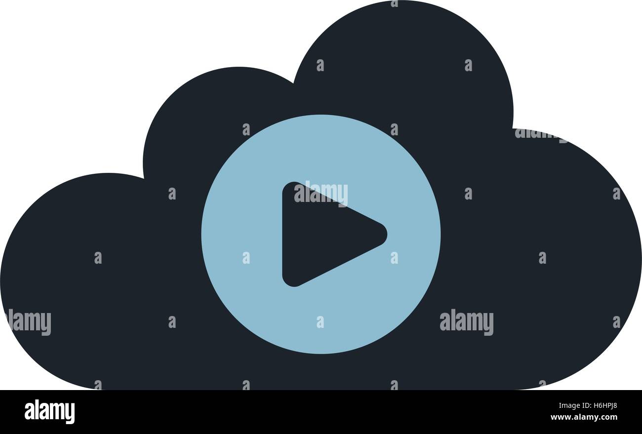 Cloud Computing and Entertainment Concept Design Stock Vector Image ...
