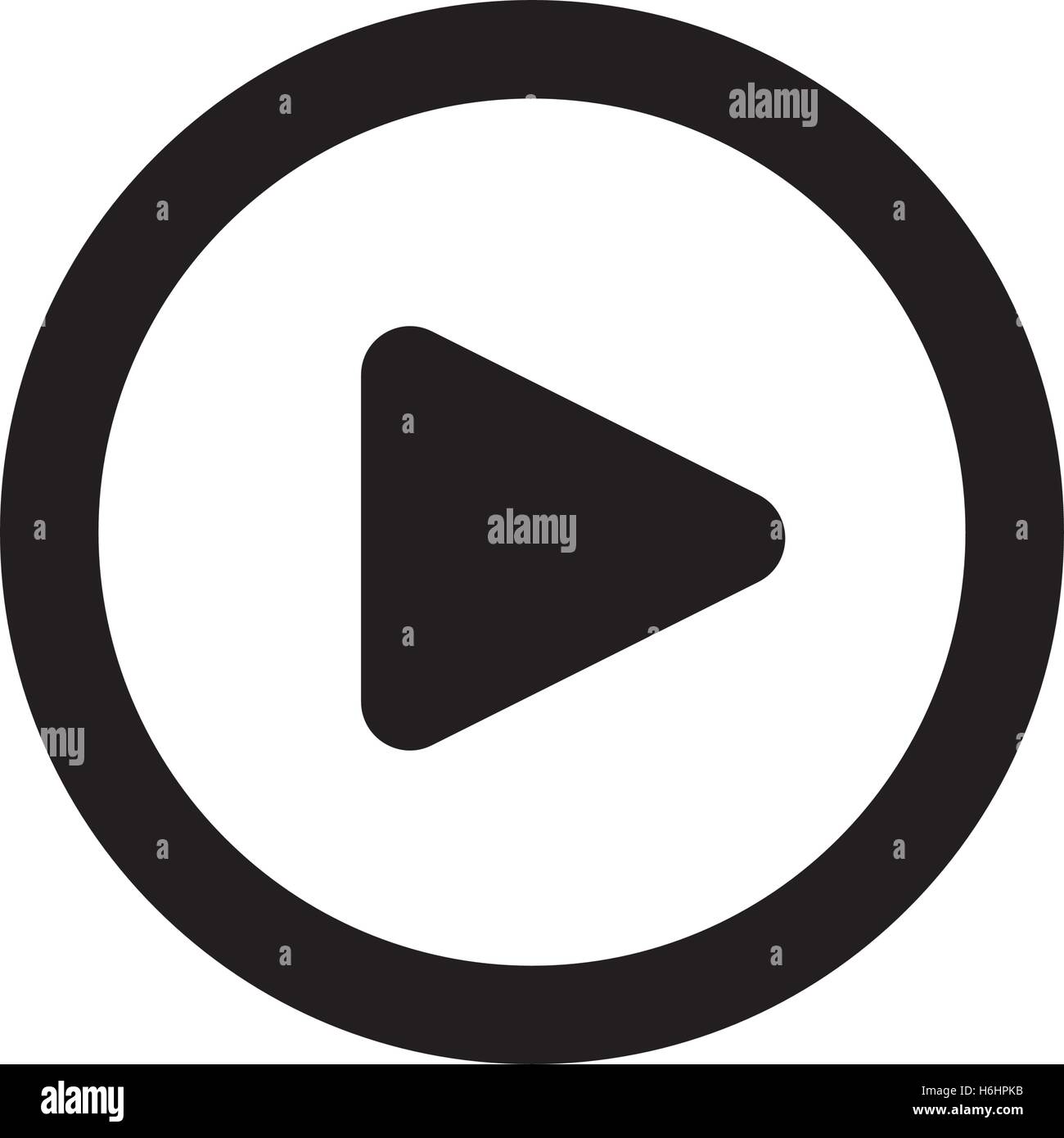 Play Icon Design Stock Vector Image & Art - Alamy