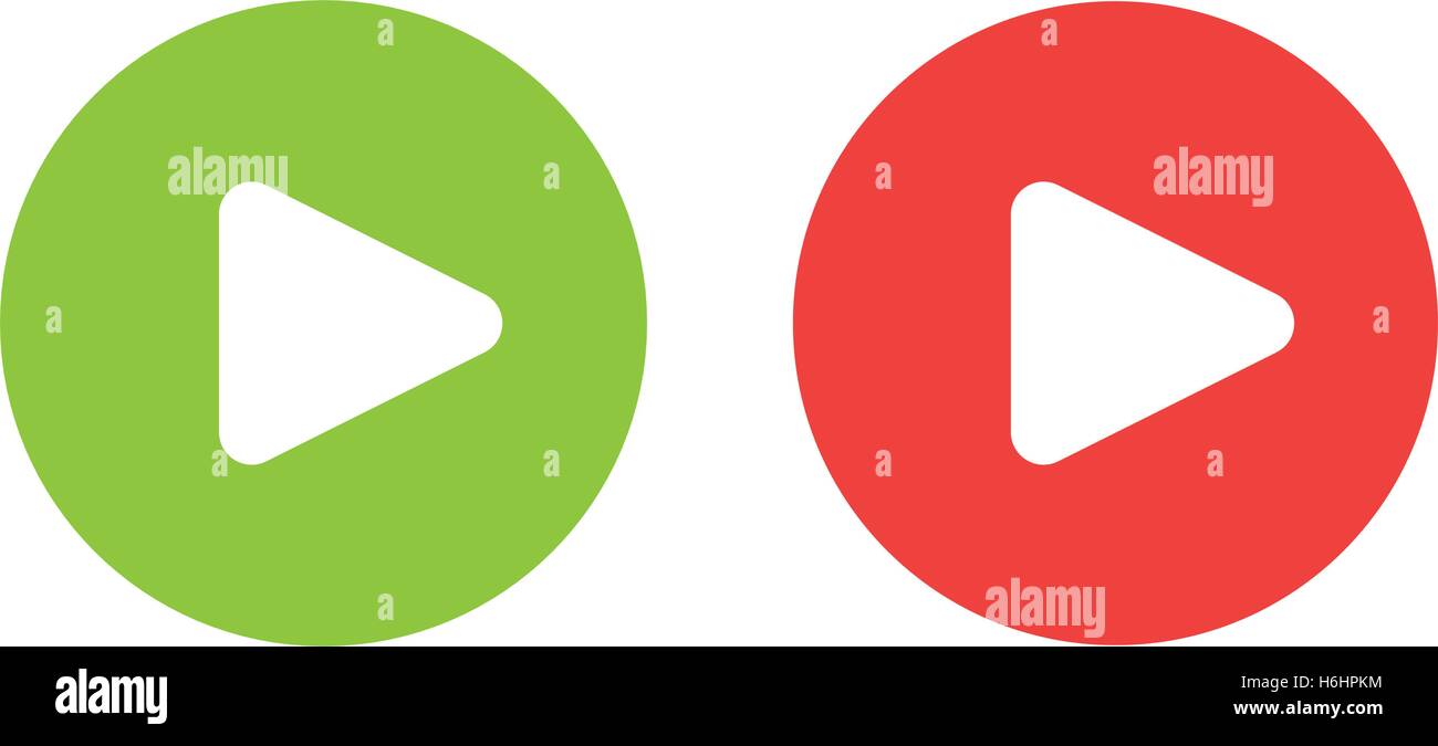 Play Icon Set Design Stock Vector Image & Art - Alamy