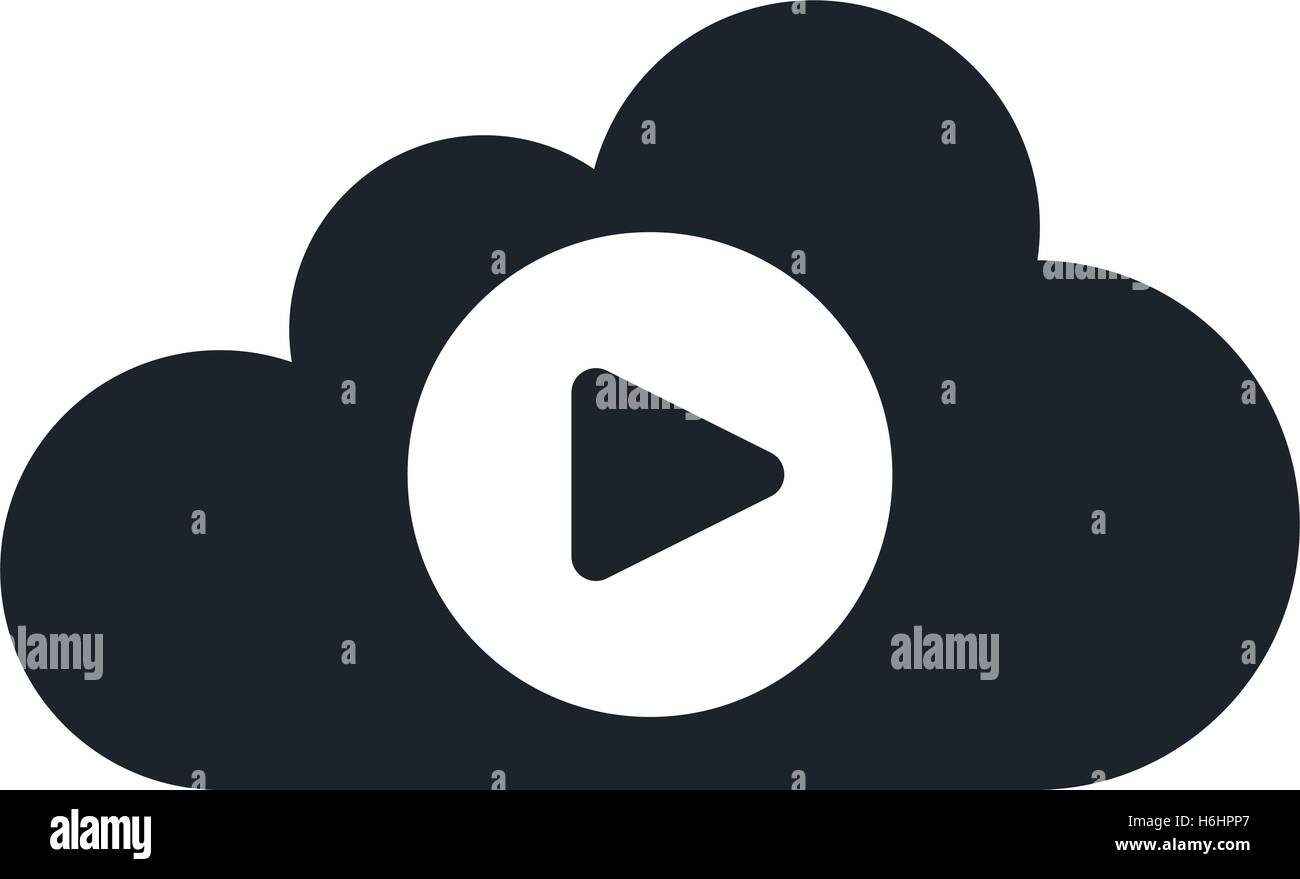 Cloud Computing and Entertainment Concept Design Stock Vector Image ...