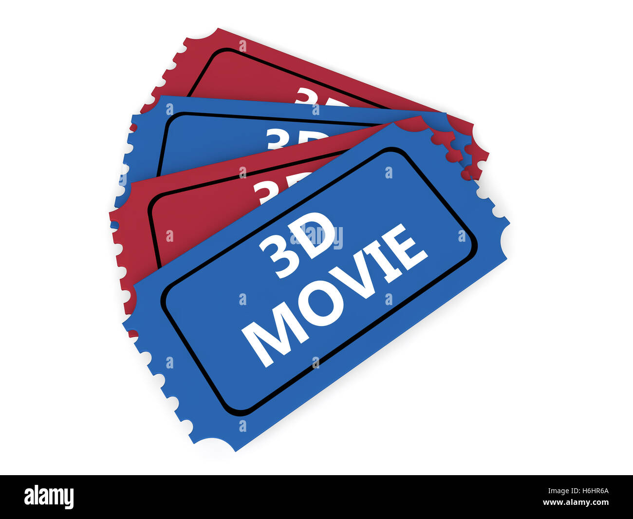3D movie tickets Stock Photo - Alamy