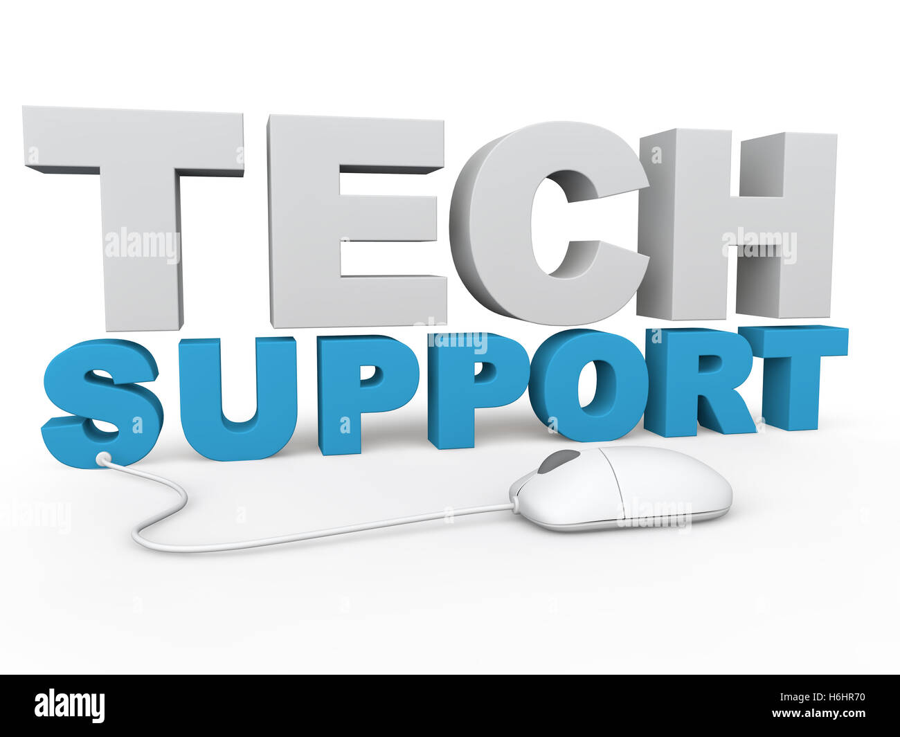 Tech support 3d render Stock Photo - Alamy