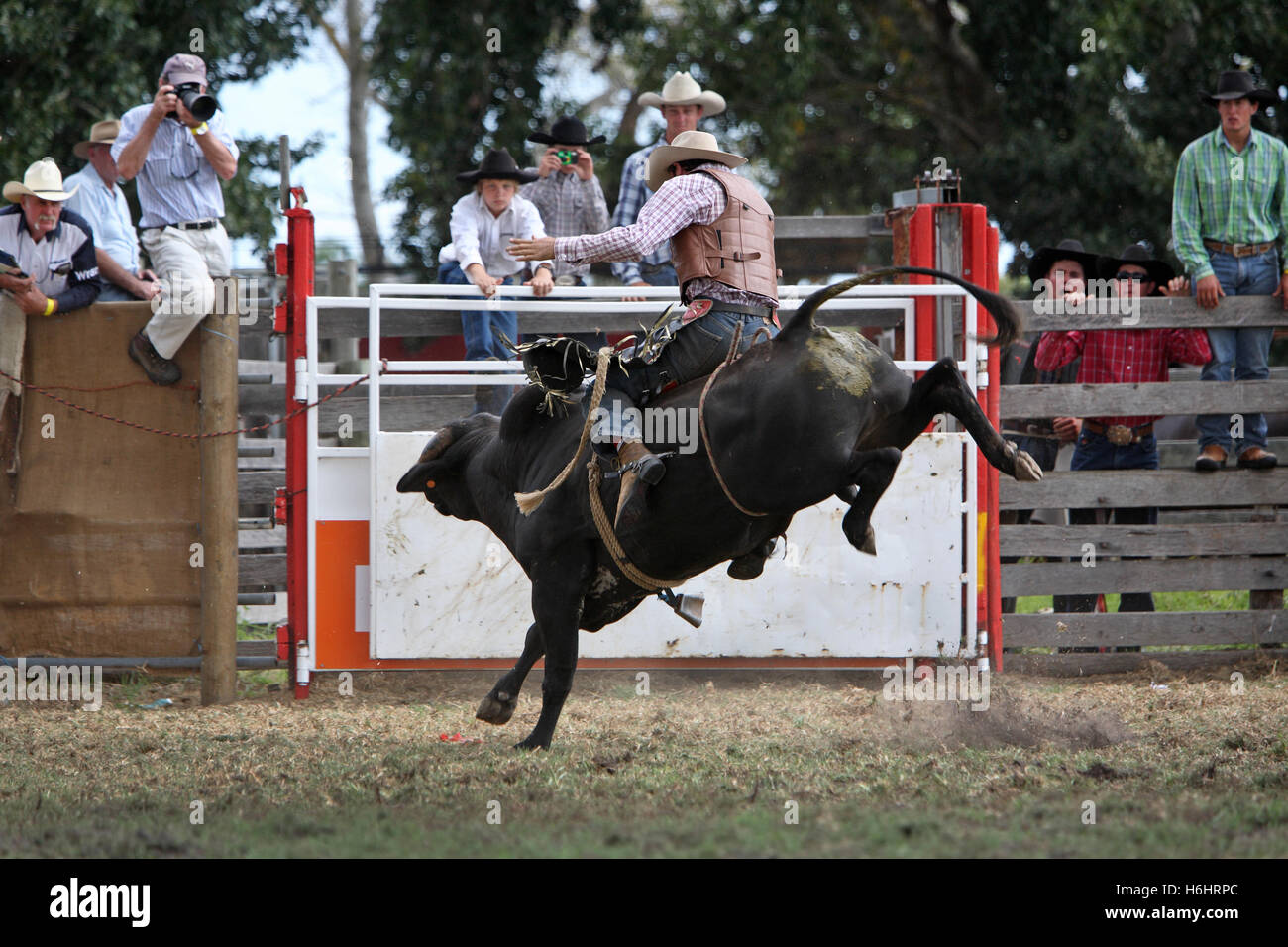 Australian Cowboys at the annual Lang Lang Rodeo. Victoria, Australia ...