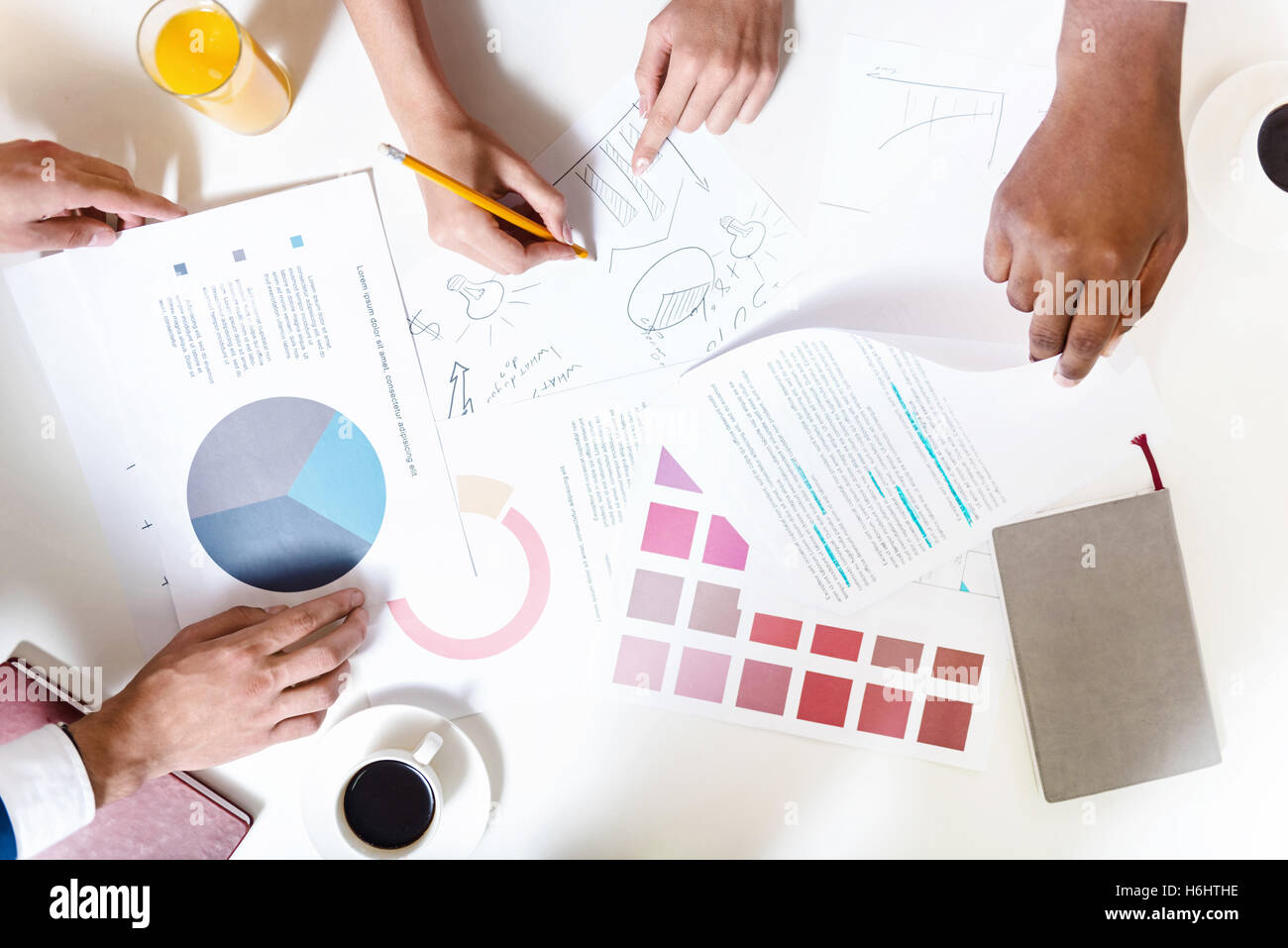 Professional colleagues working on the project Stock Photo - Alamy