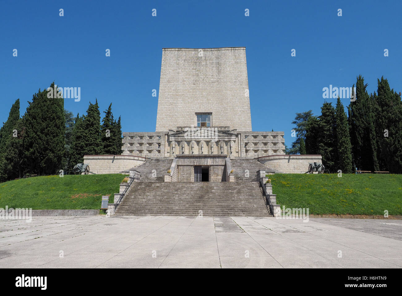 Ossary and memorial for italian soldiers of WWI, located on Montello ...