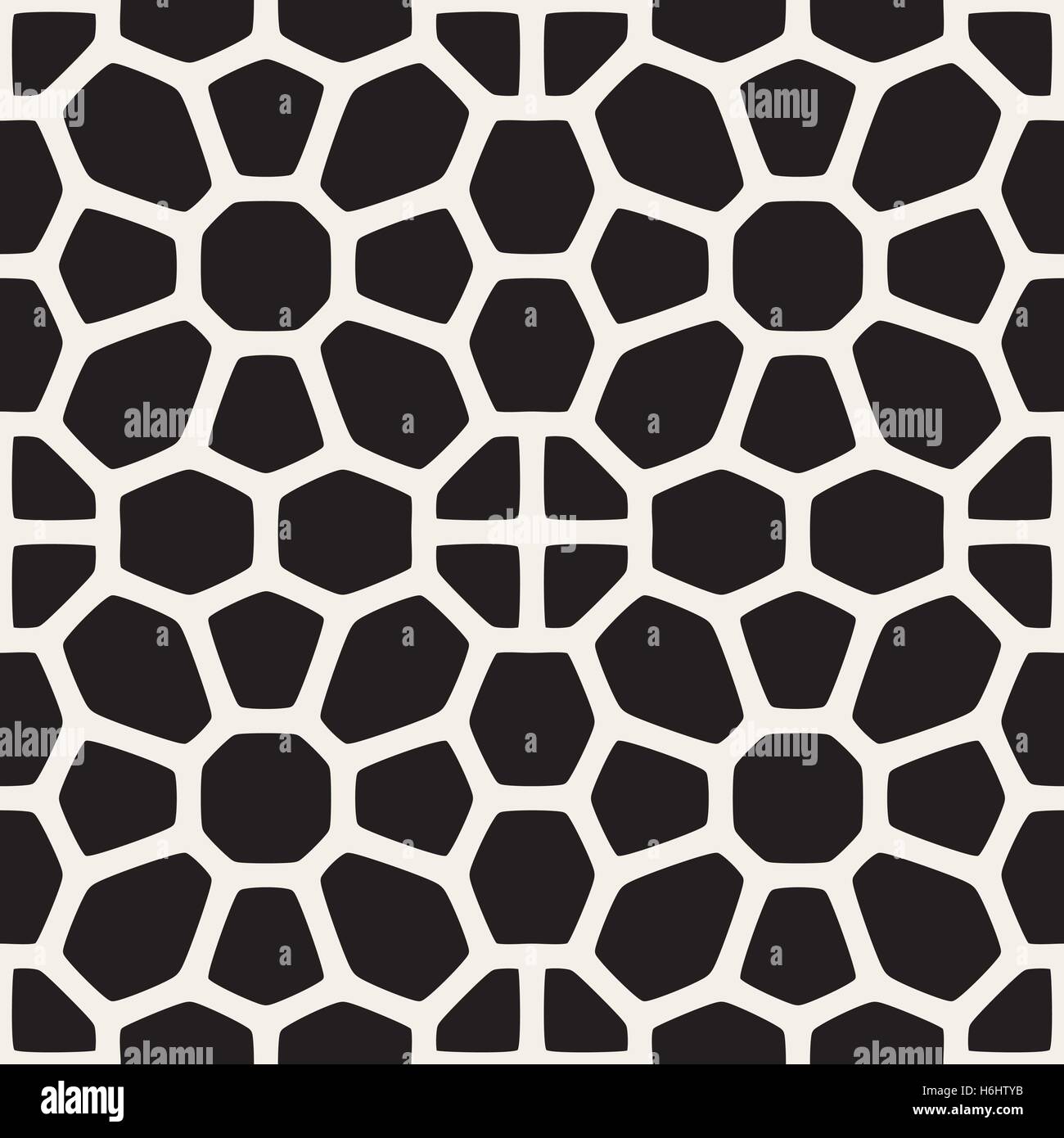 Vector Seamless Black and White Rounded Lace Pattern. Abstract ...