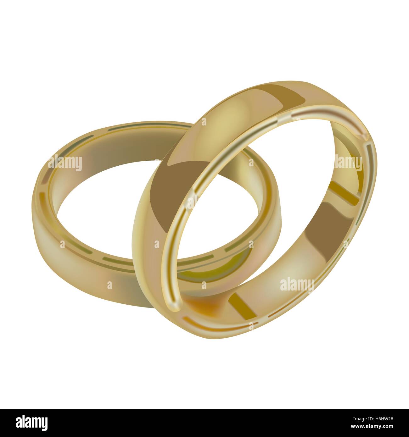 Gold Wedding Rings Stock Vector Image & Art - Alamy
