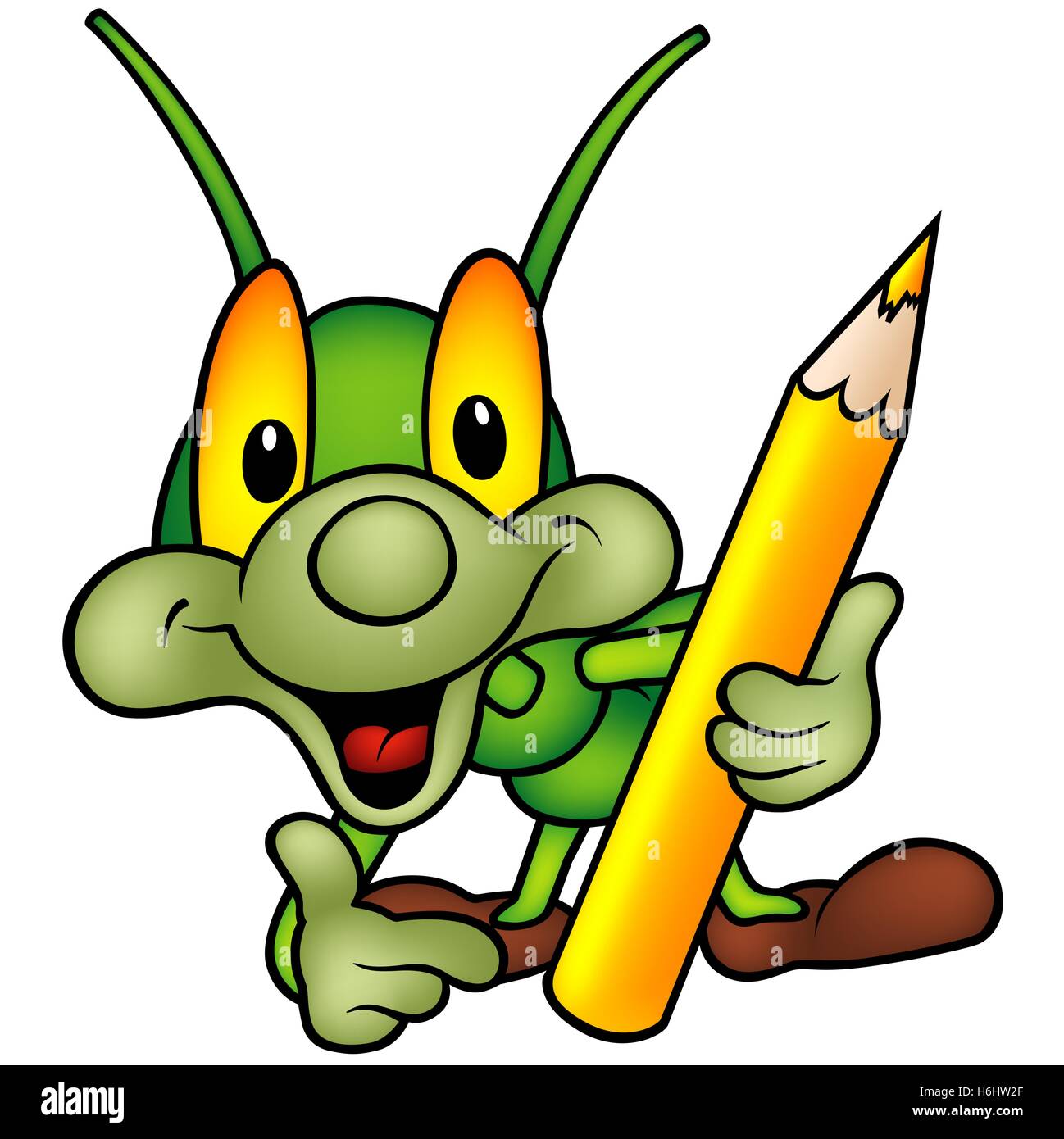 Bug and pencil Stock Vector Images - Alamy