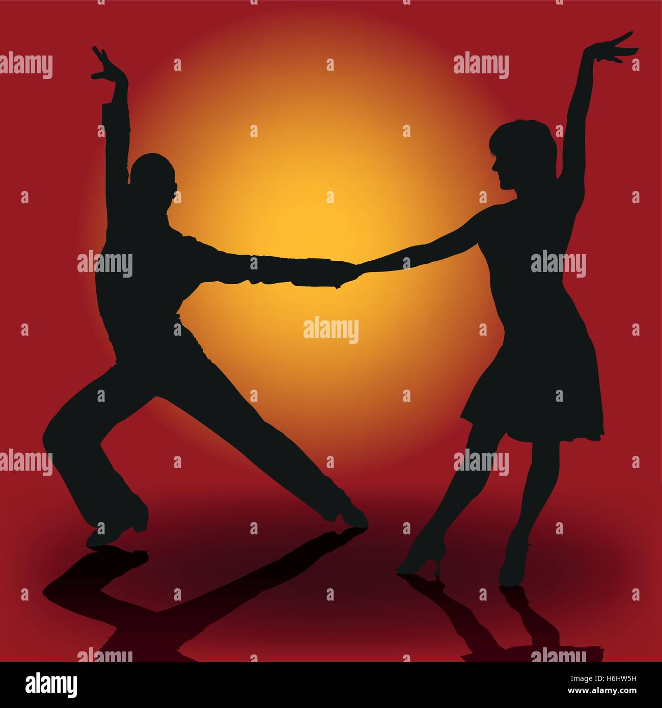 Latin Dancer Couple Stock Vector Image & Art - Alamy
