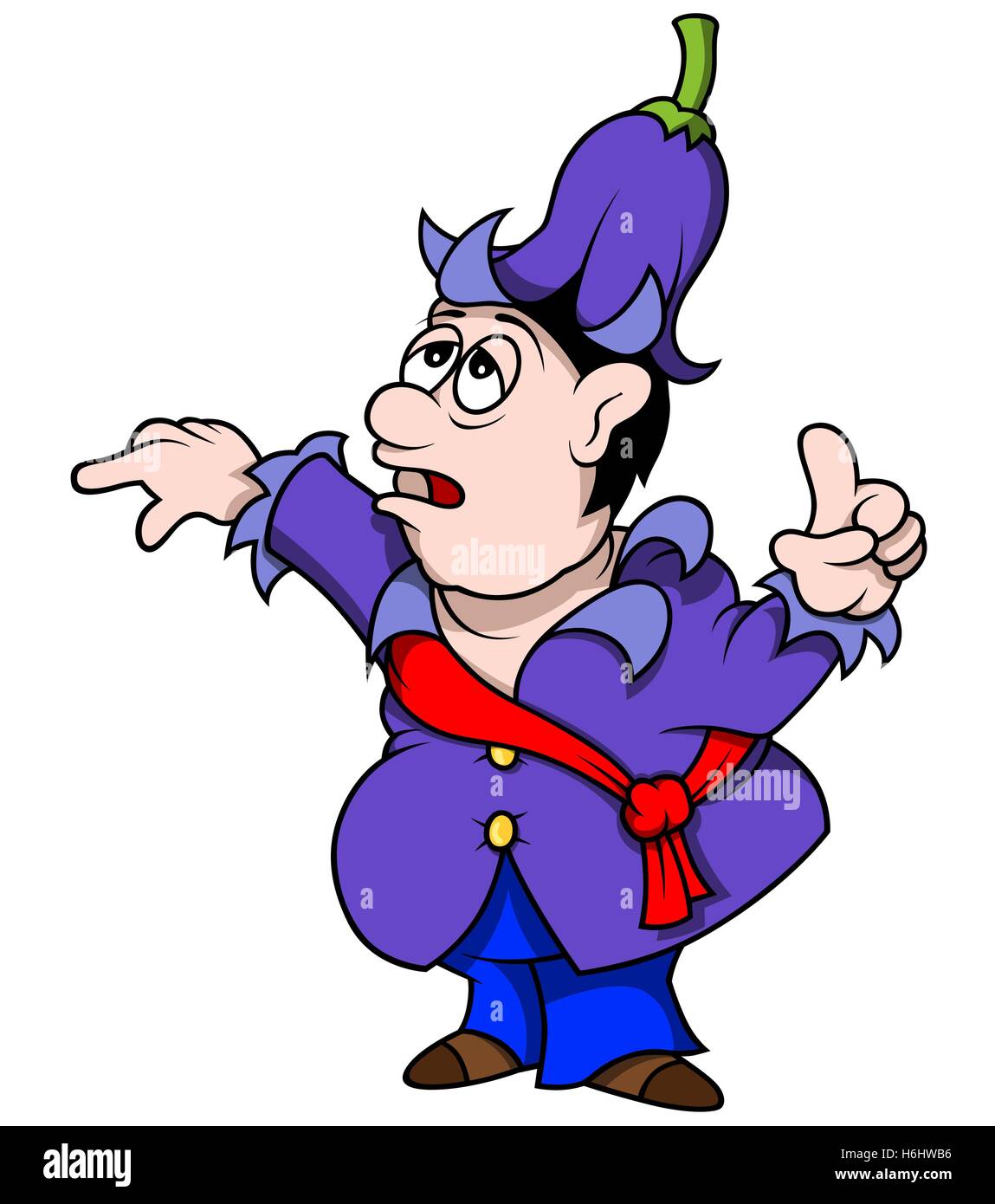 Violet cartoon character man Cut Out Stock Images & Pictures - Alamy