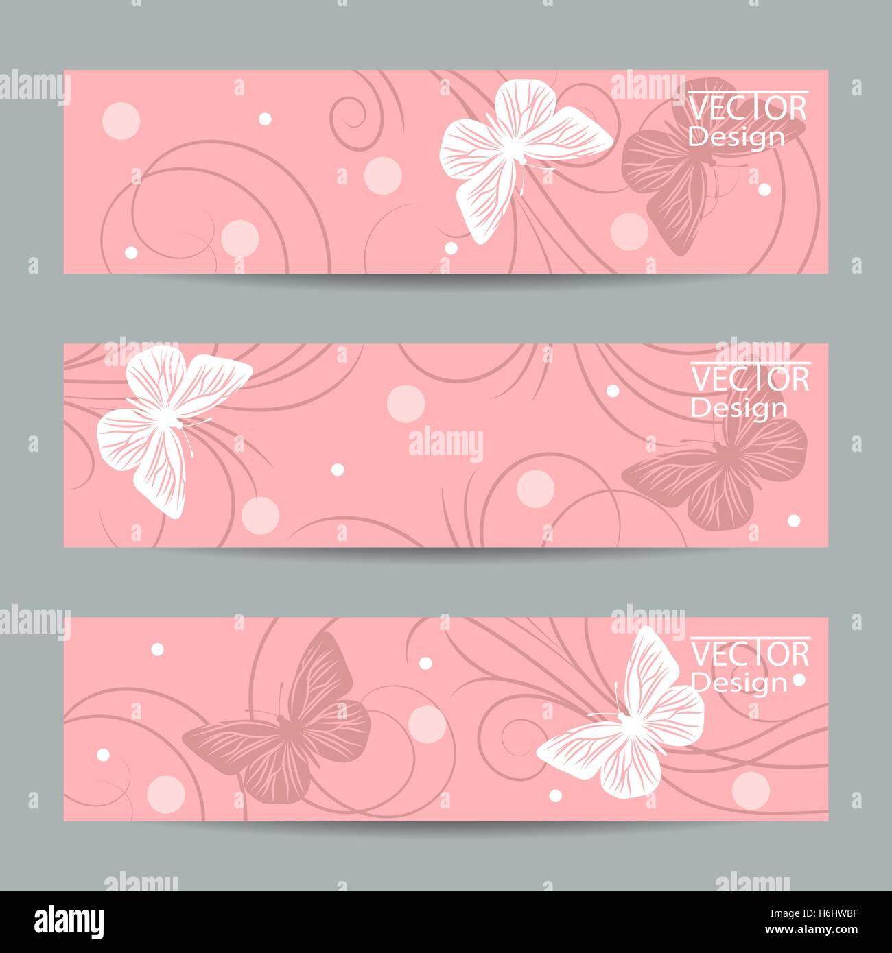 Pink Horizontal Swirl Design