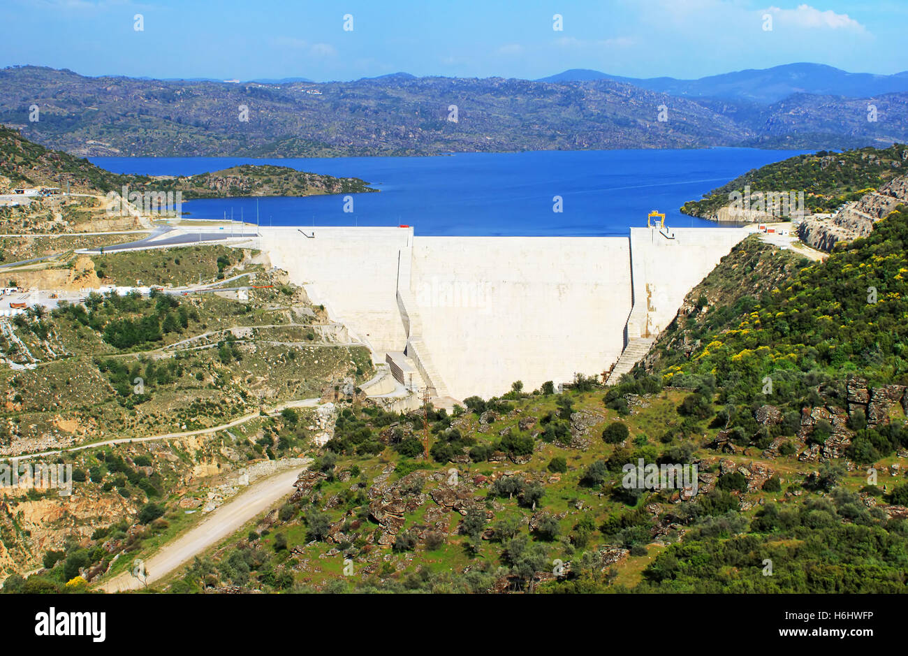 Modern dam in Turkey Stock Photo - Alamy