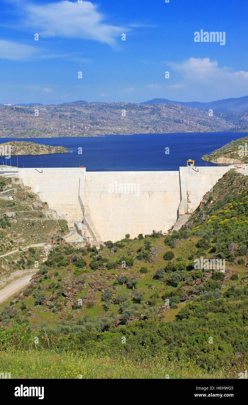 Modern dam in Turkey Stock Photo - Alamy