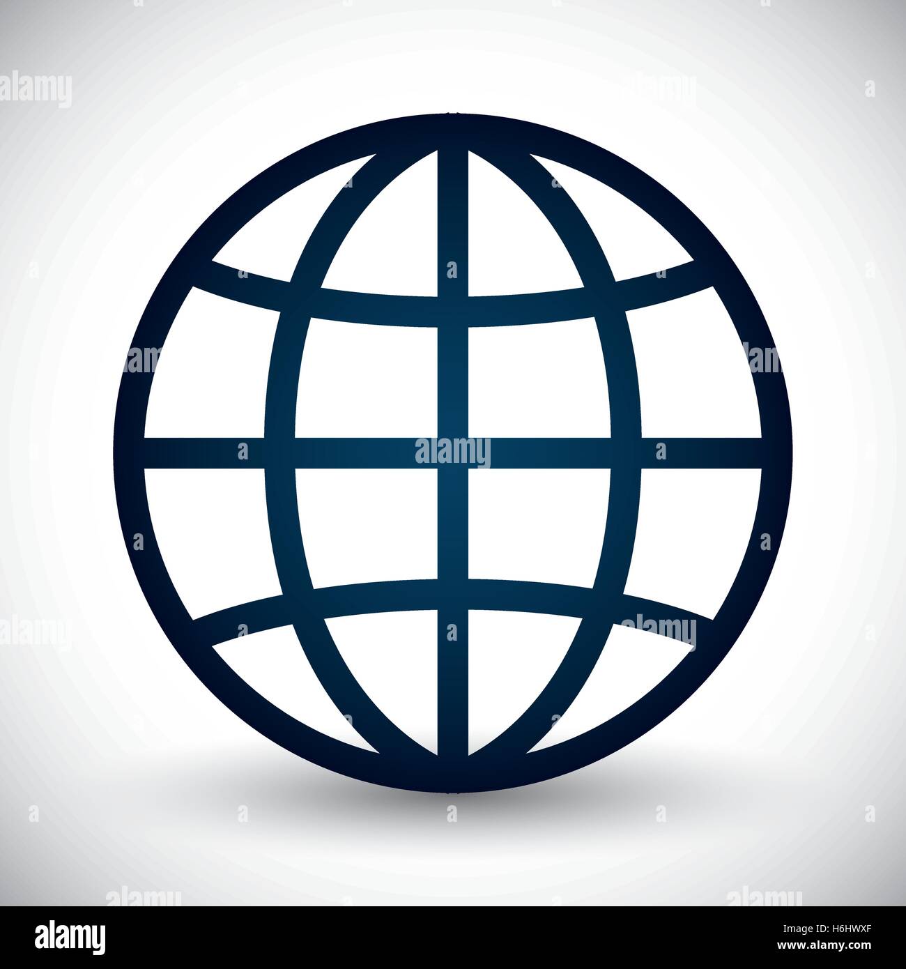 Global communication icon. planet earth world globe and internet theme ...