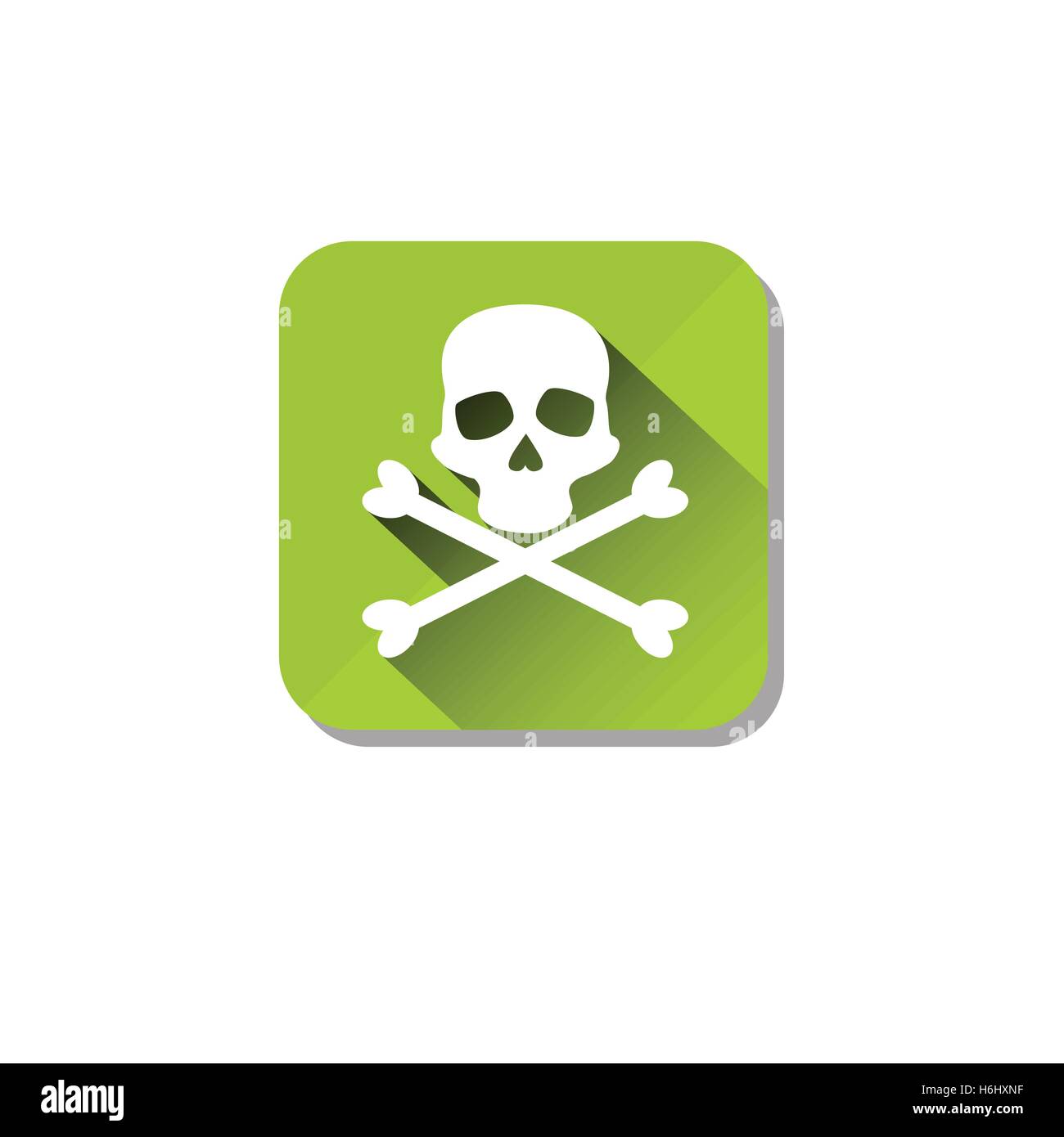 Toxic Stop Safety Sign Icon Flat Vector Illustration Stock Vector Image ...