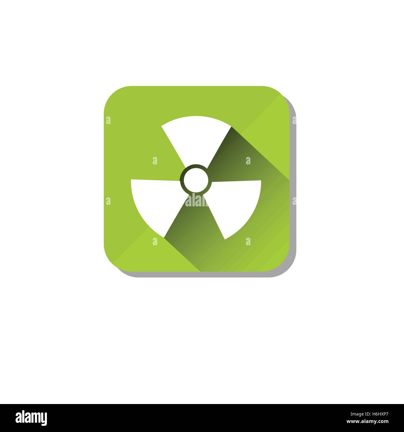 Radiation Safety Sign Icon Ecology Environment Care Flat Vector ...
