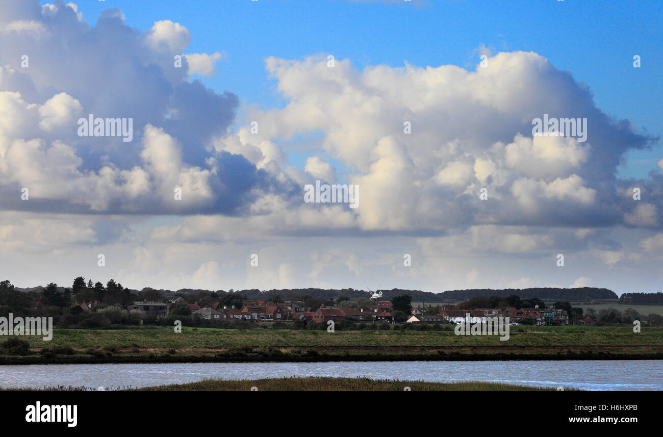 The village of Burnham Overy Staithe on the Norfolk coast Stock Photo ...