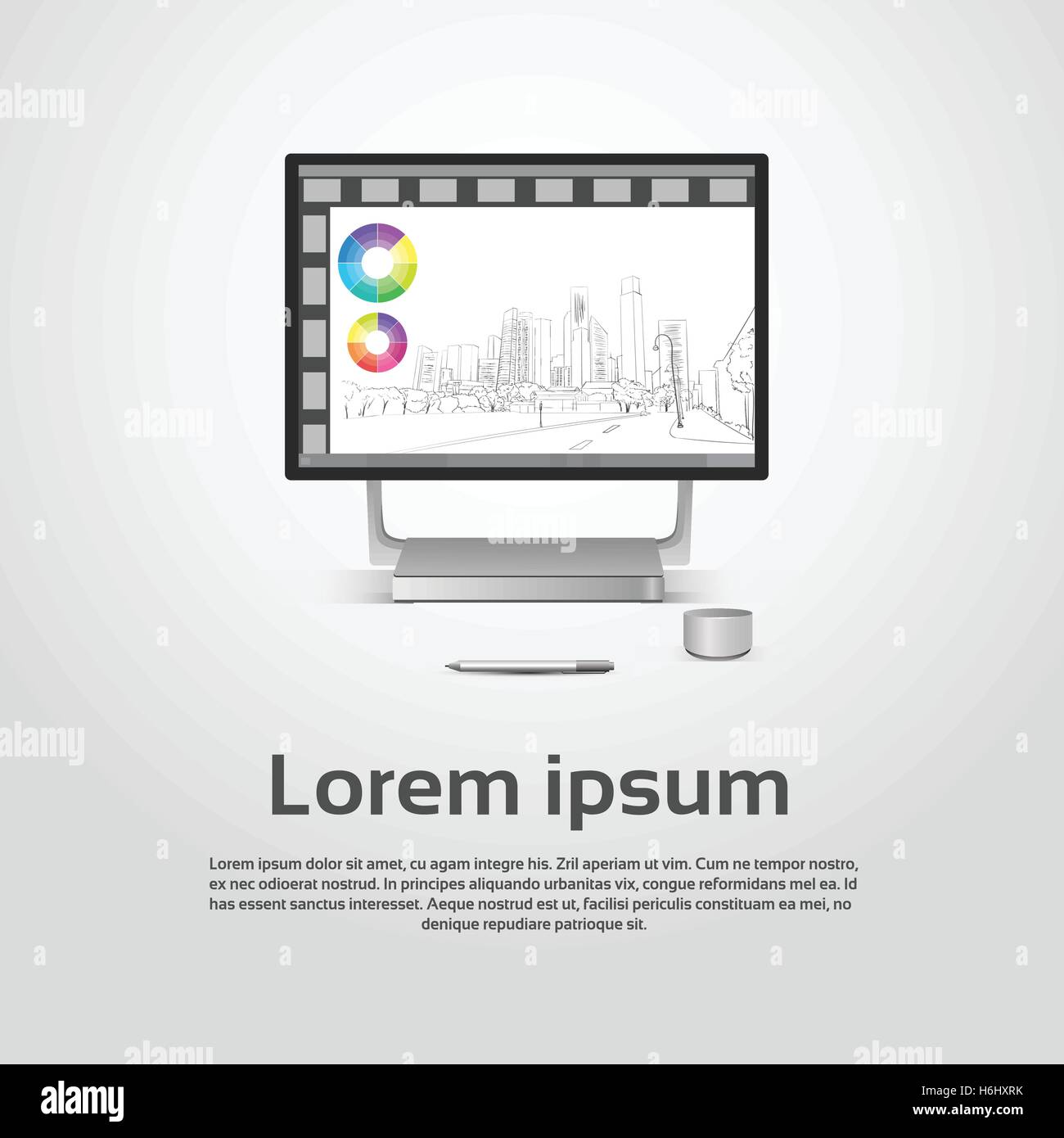 Diagram logo icon desktop monitor hi-res stock photography and images ...