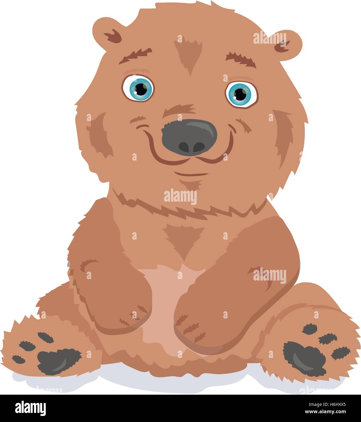 Little bear illustration,isolated on white background Stock Vector ...
