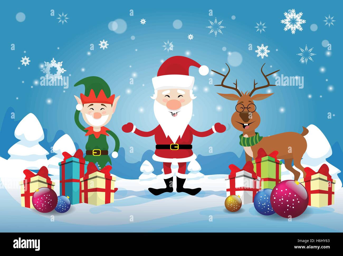 Elves On A Reindeer 3