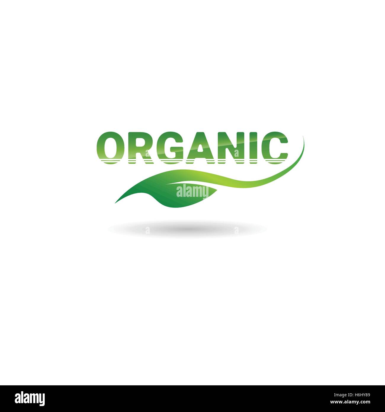 Eco Friendly Organic Natural Product Web Icon Green Logo Flat Vector ...
