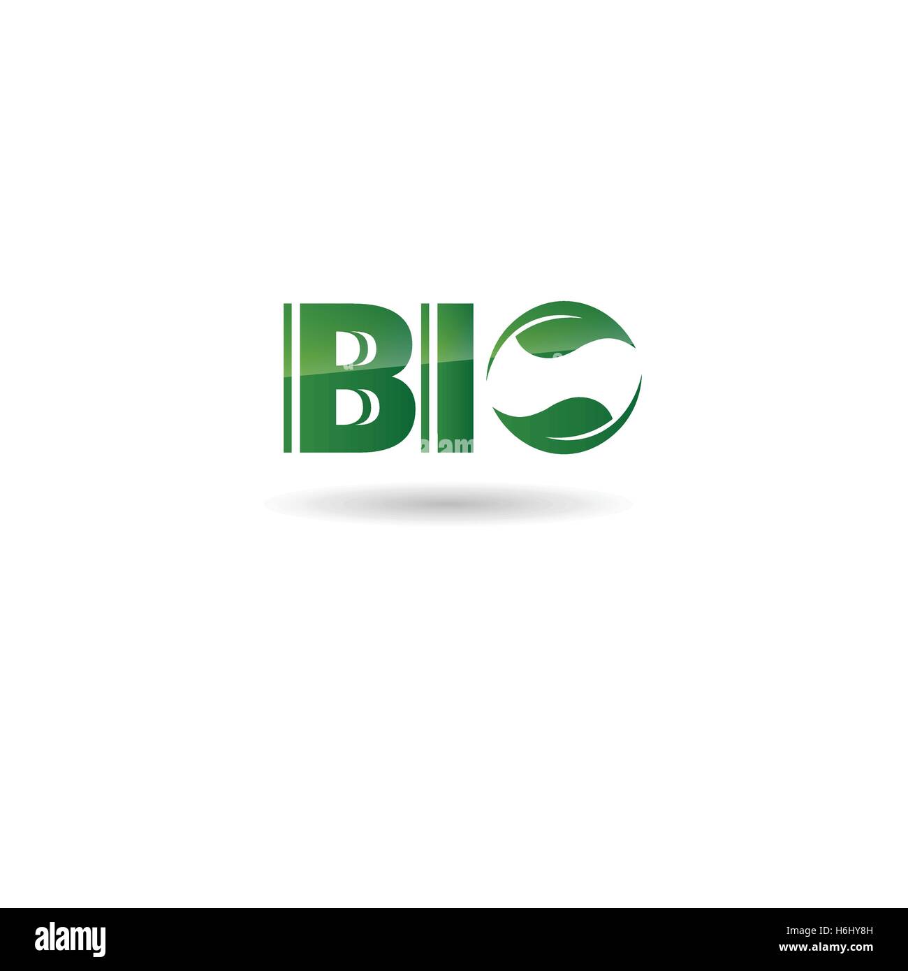 Eco Friendly Organic Natural Product Web Icon Green Logo Flat Vector ...