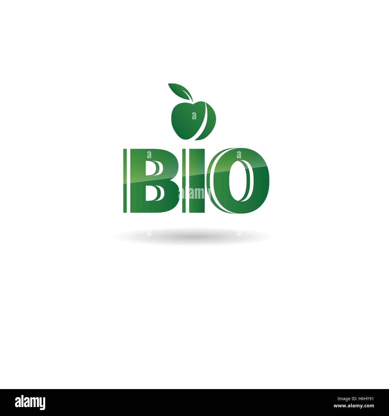 Eco Friendly Organic Natural Product Web Icon Green Logo Flat Vector ...