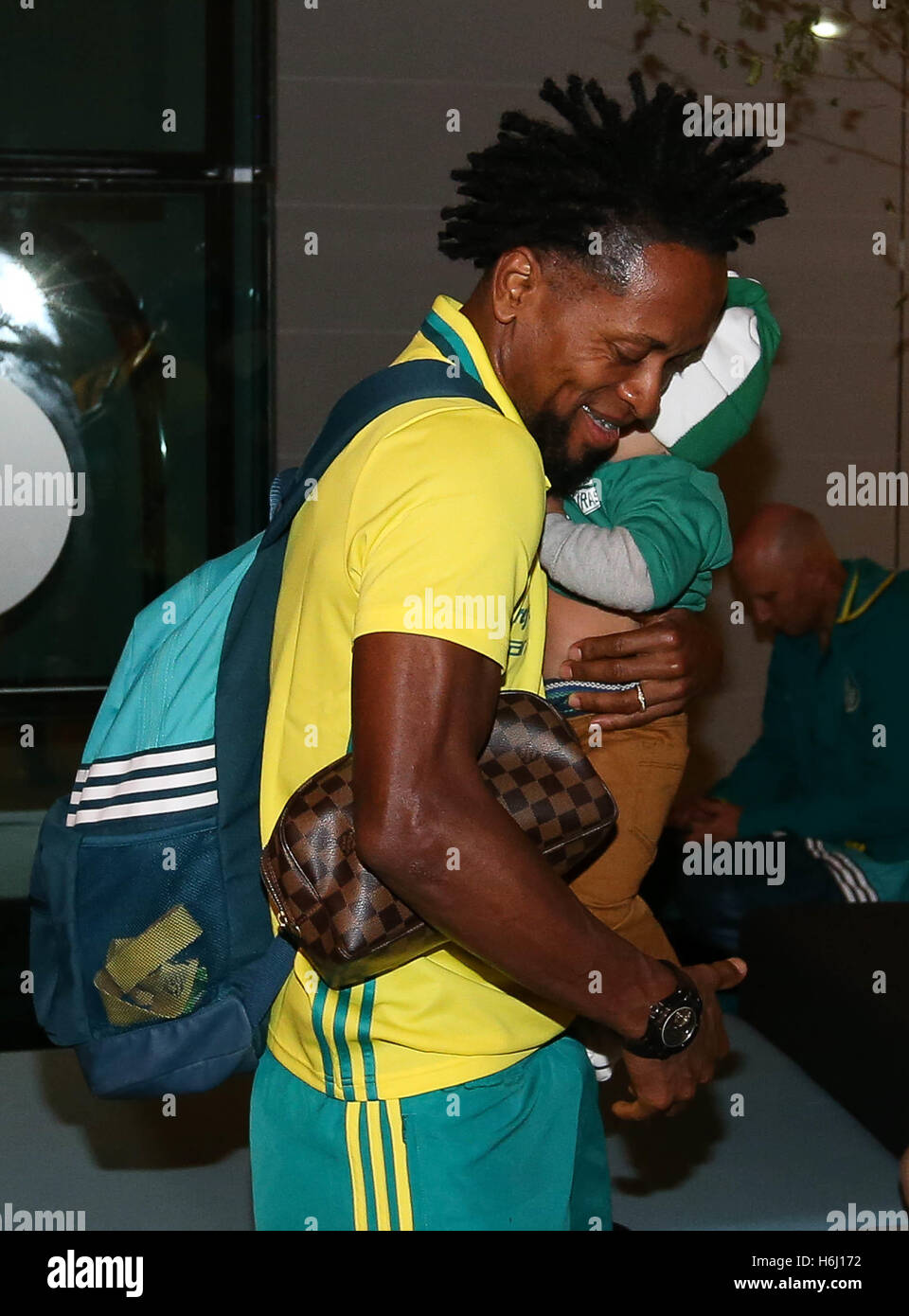 Santos, Brazil. 28th Oct, 2016. The player Ze Roberto, the SE Palmeiras ...