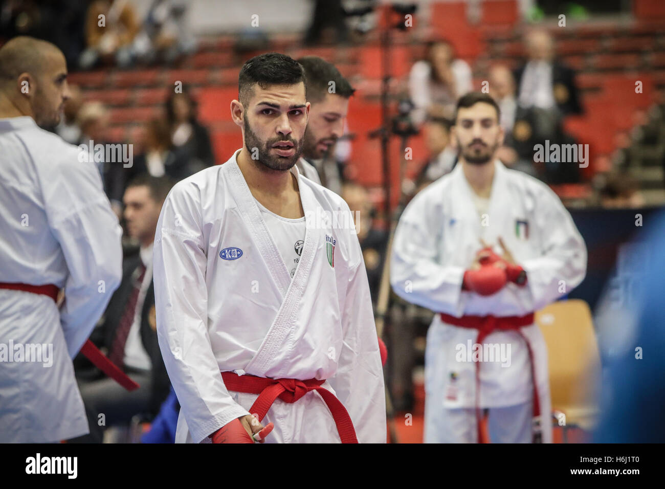 Linz, Austria. 28, October, 2016. Male Team Kumite World Championship ...