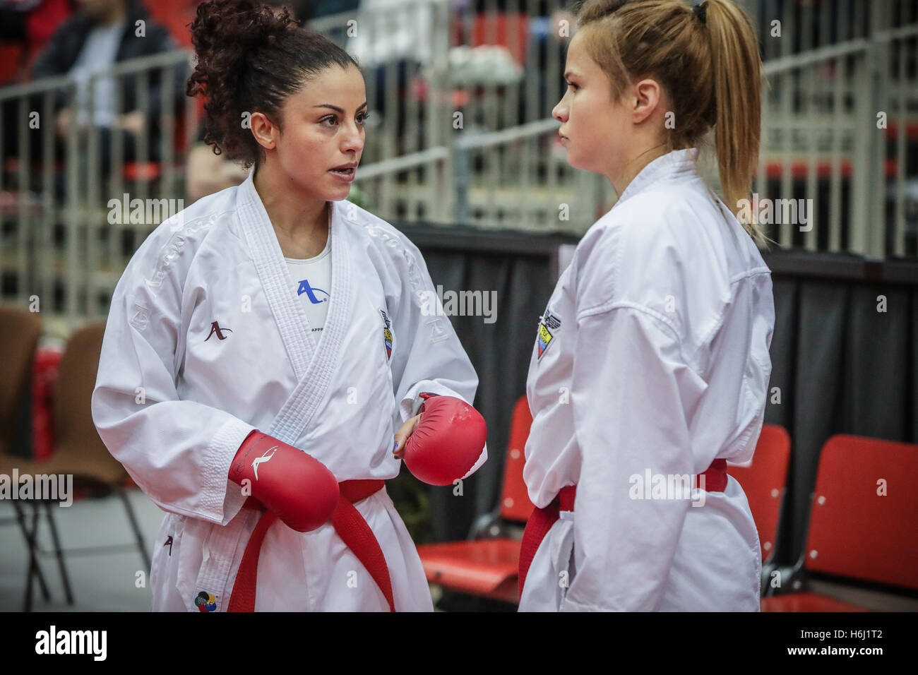 Linz, Austria. 28, October, 2016. Jacquelin Factos, Female Team Ecuador ...