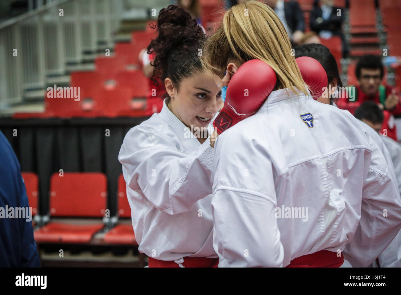 Linz, Austria. 28, October, 2016. Jacquelin Factos, Female Team Ecuador ...