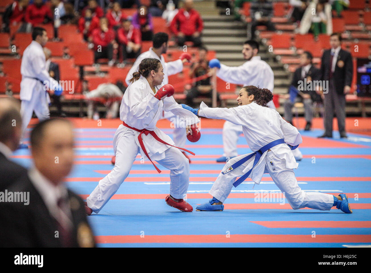 Linz, Austria. 28, October, 2016. Jacquelin Factos, Female Team Ecuador ...