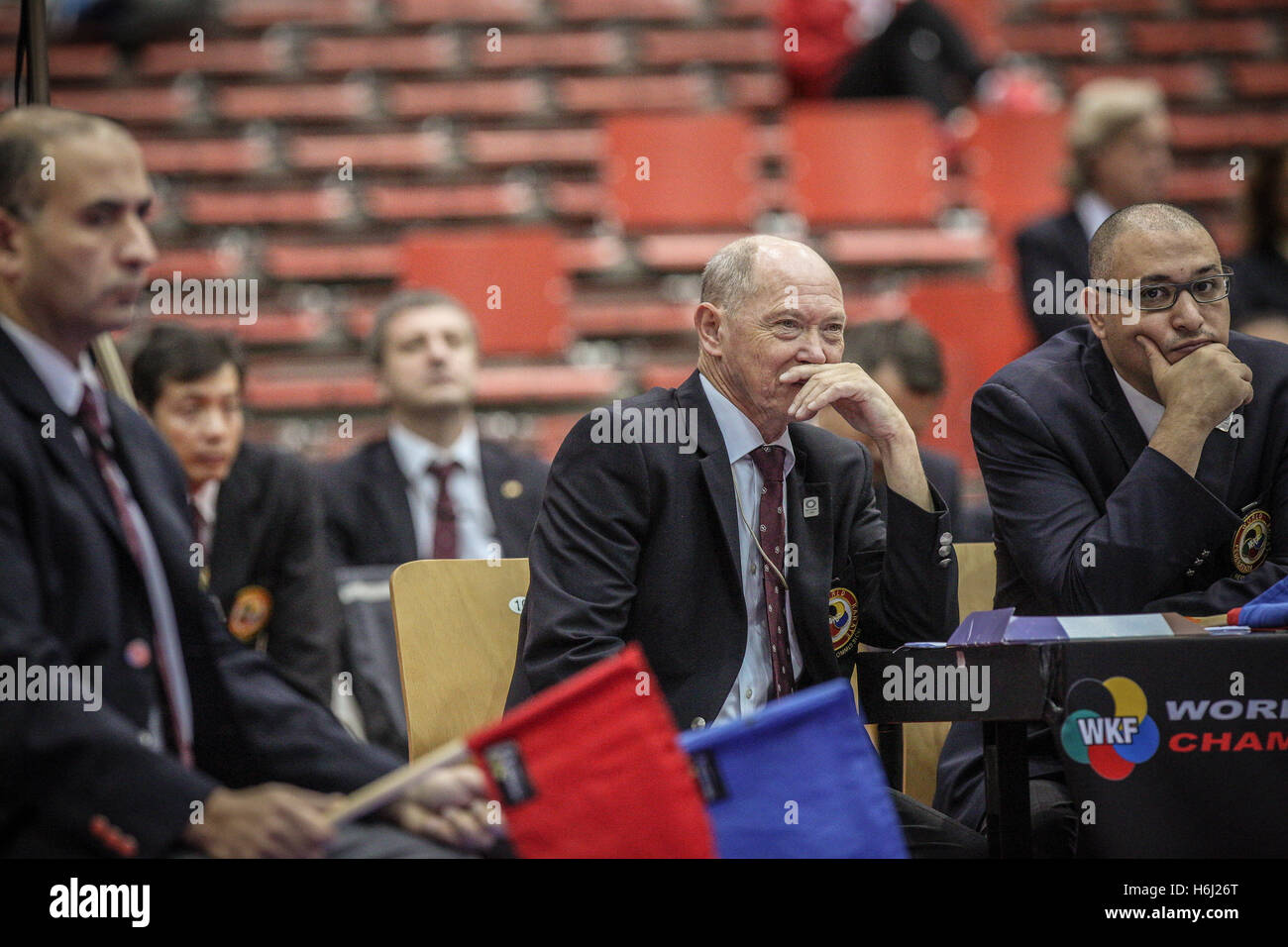 Linz, Austria. 28, October, 2016. Jaap Smaal, Referee, World ...