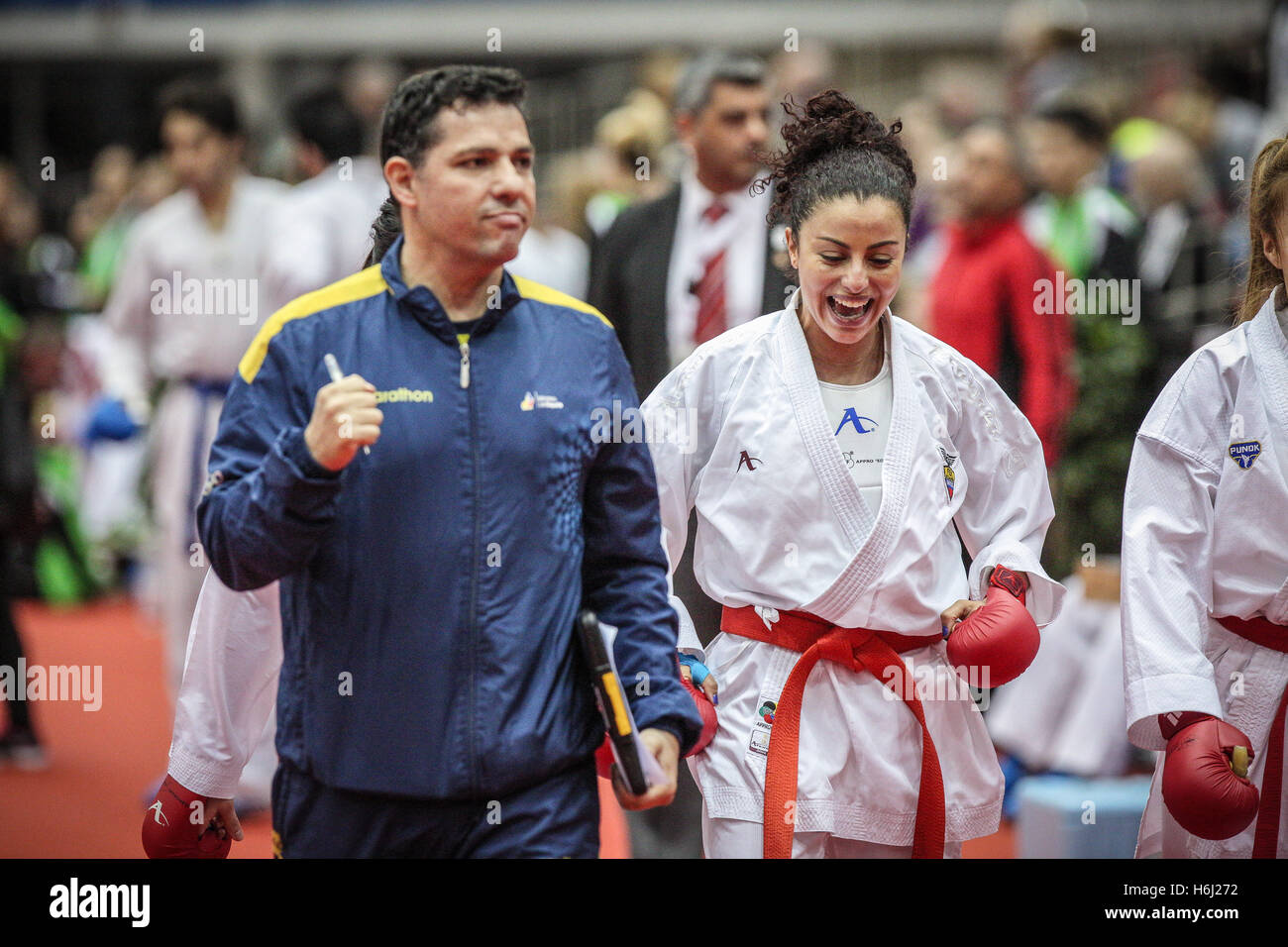 Linz, Austria. 28, October, 2016. Jacquelin Factos, Female Team Ecuador ...