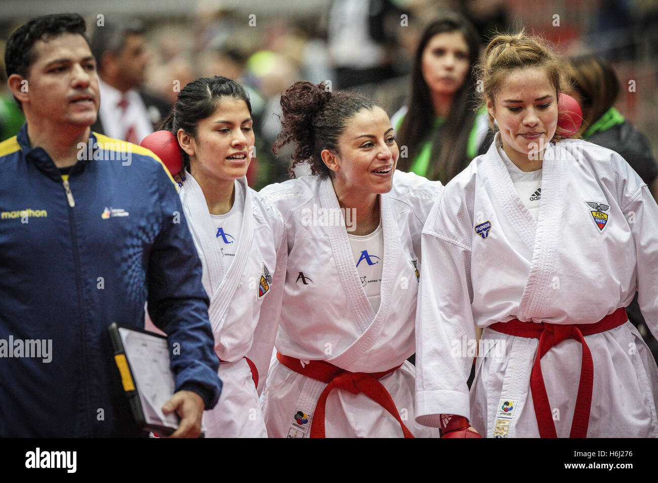 Linz, Austria. 28, October, 2016. Jacquelin Factos, Female Team Ecuador ...
