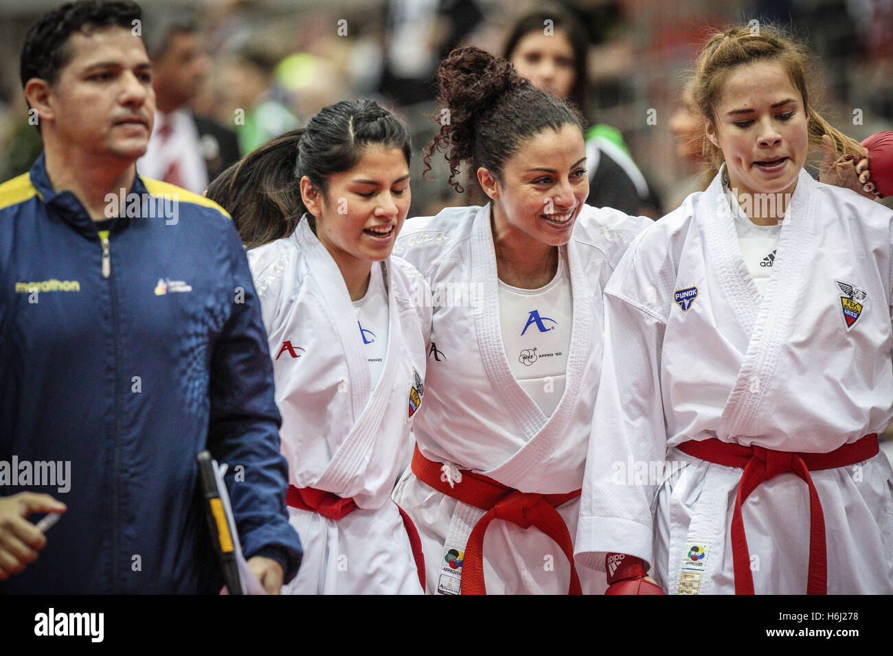 Linz, Austria. 28, October, 2016. Jacquelin Factos, Female Team Ecuador ...